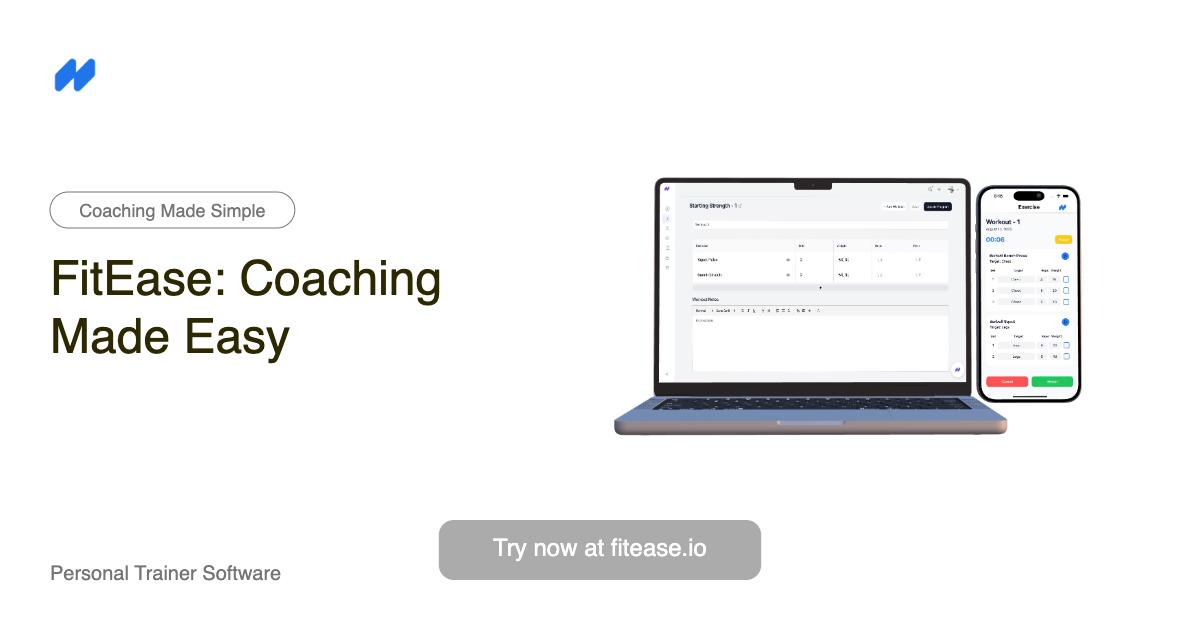 FitEase – Personal Trainer Software